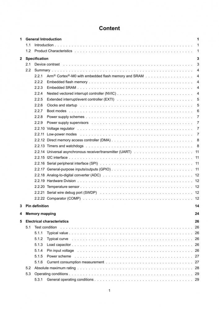 MM32SPIN05NT datasheet page 2