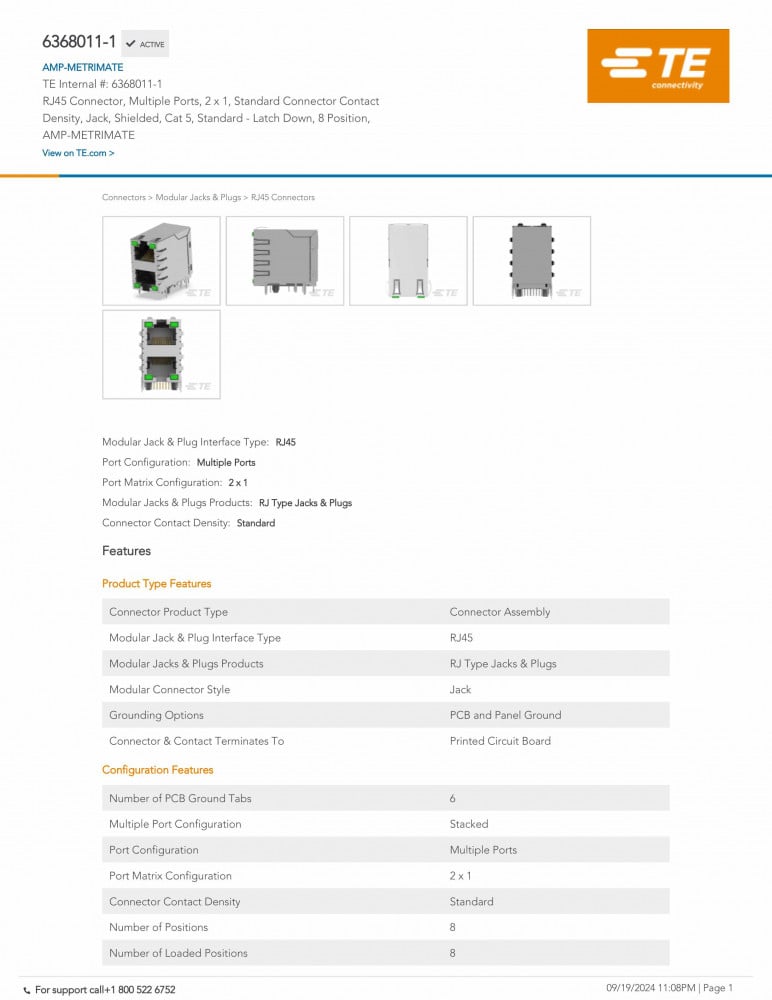 6368011-1 product document page 1