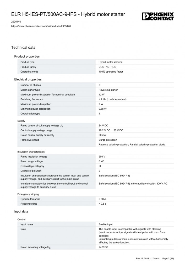 2905140 technical document page 2