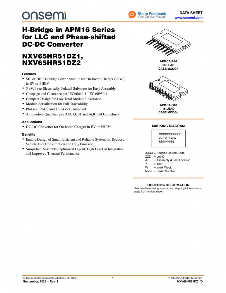 NXV65HR51DZ datasheet page 1
