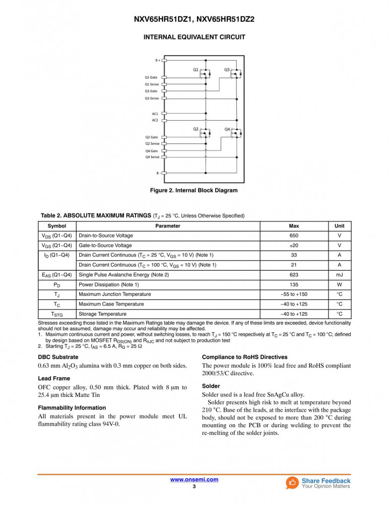 NXV65HR51DZ datasheet page 3