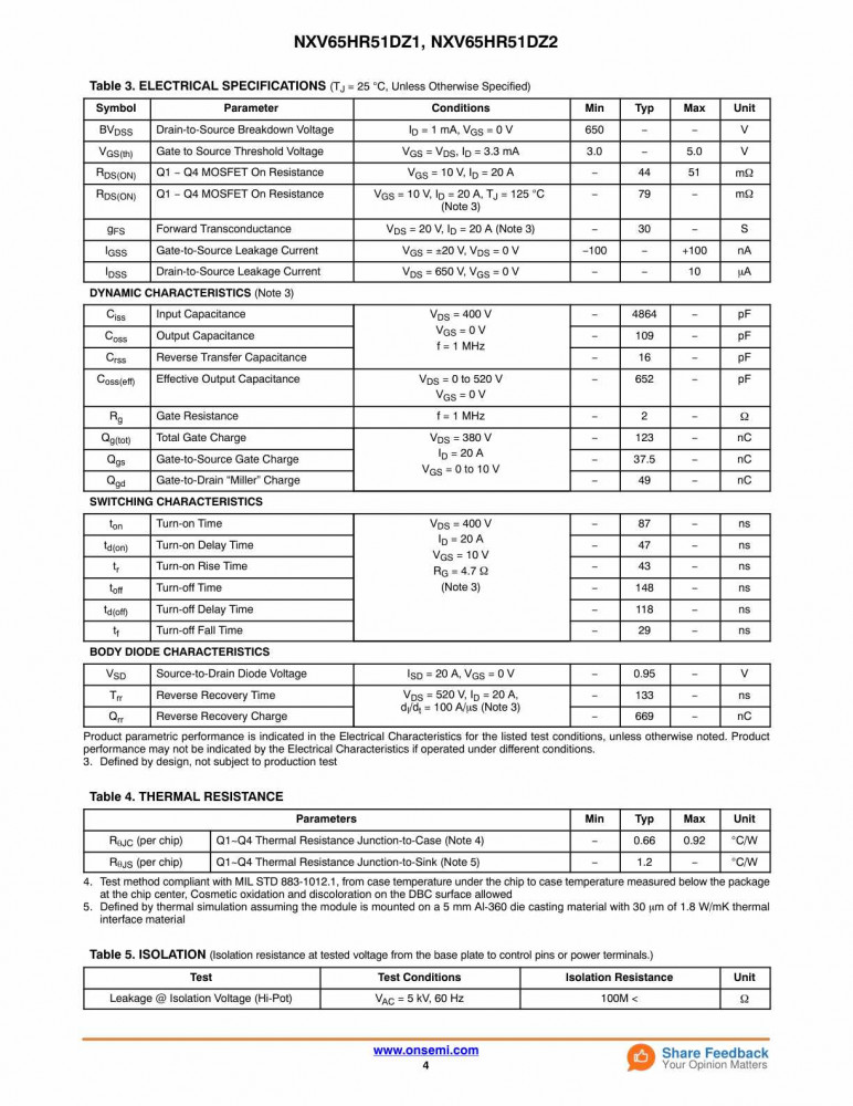 NXV65HR51DZ datasheet page 4