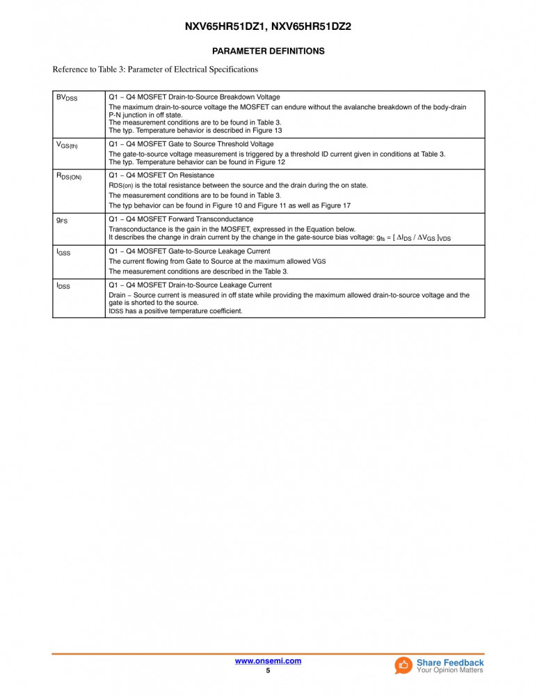 NXV65HR51DZ datasheet page 5