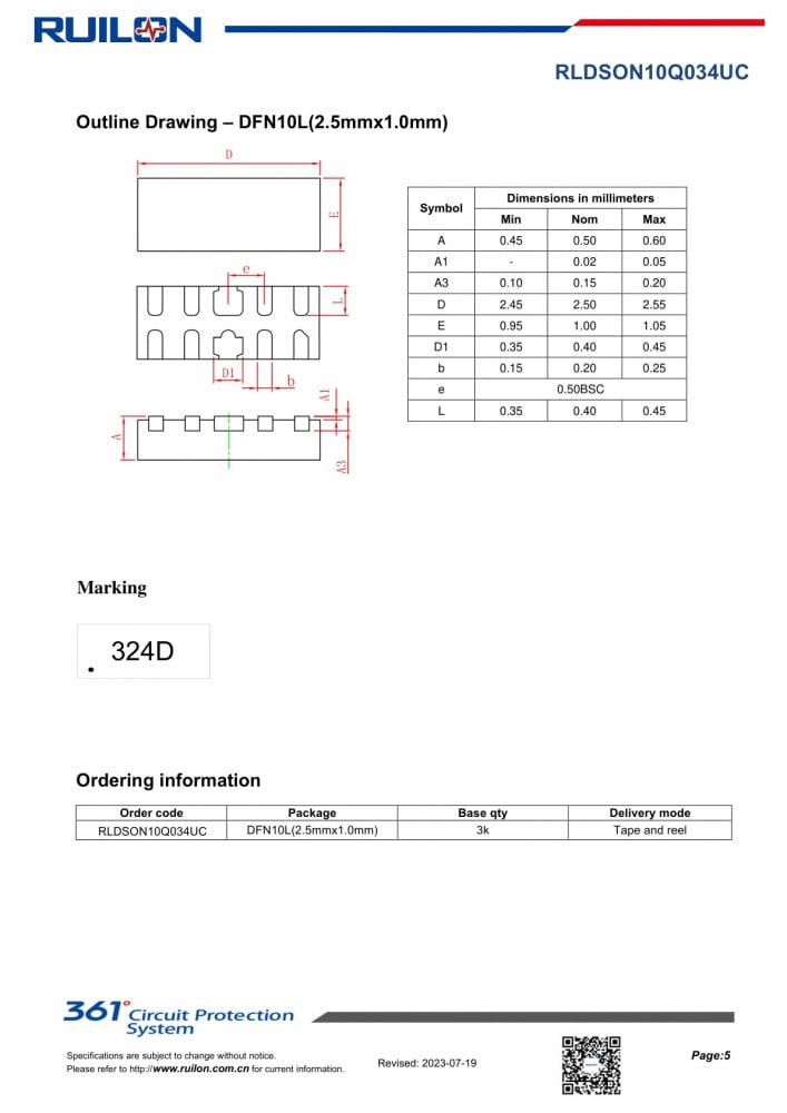 RLDSON10Q034UC datasheet page 5