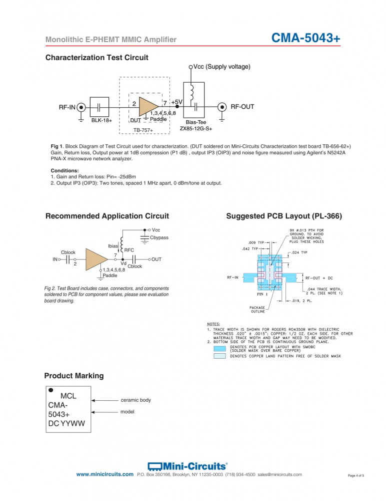 CMA-5043+ technical document page 4