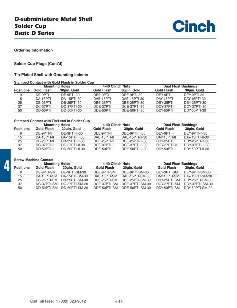 CINCH DCH-37P document page 7