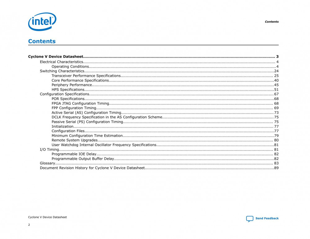 Cyclone V datasheet page 2