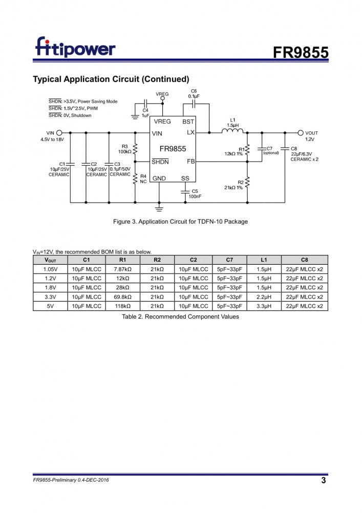 FR9855SP datasheet page 3