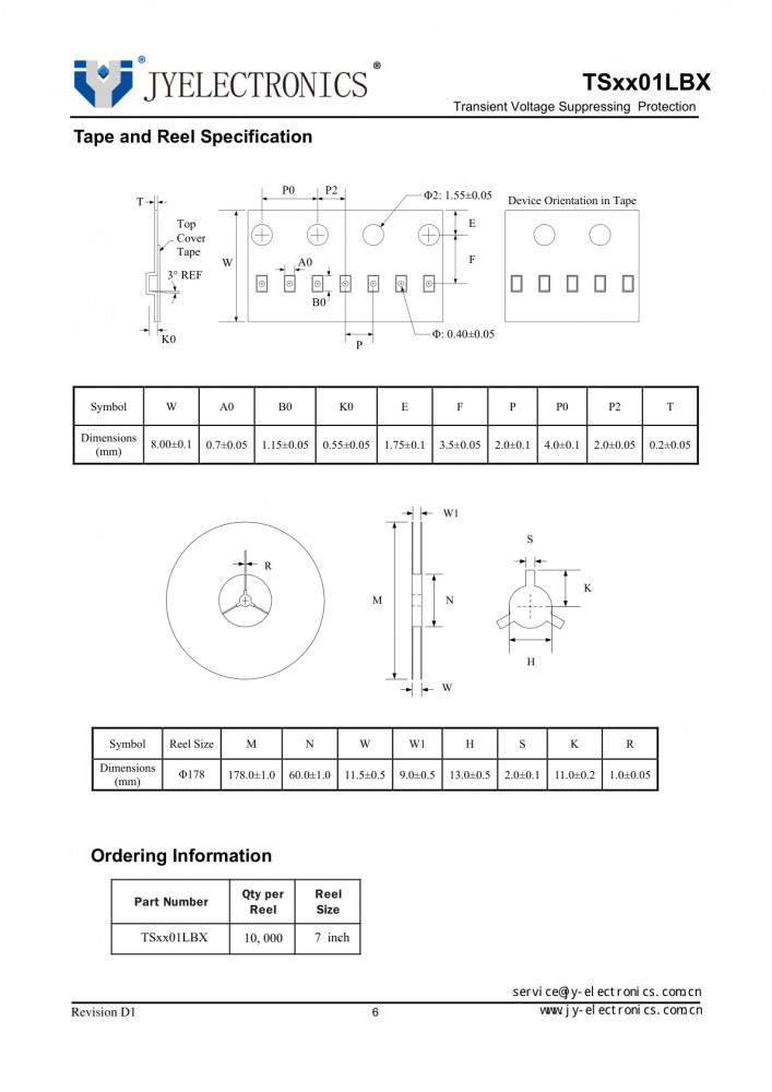 TS0801LBX datasheet page 6