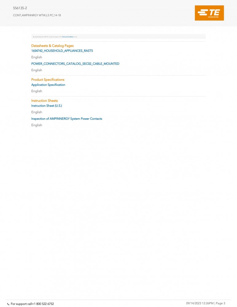 TE Connectivity 556135-2 technical document page 3