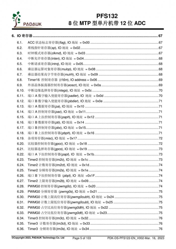 PFS132 datasheet preview page 5