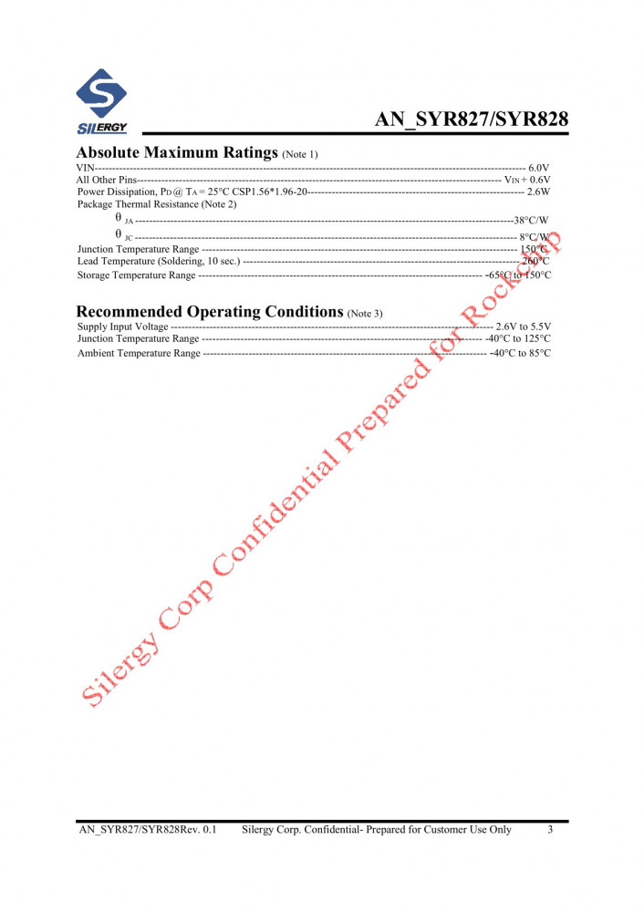 SYR828PKC datasheet page 3