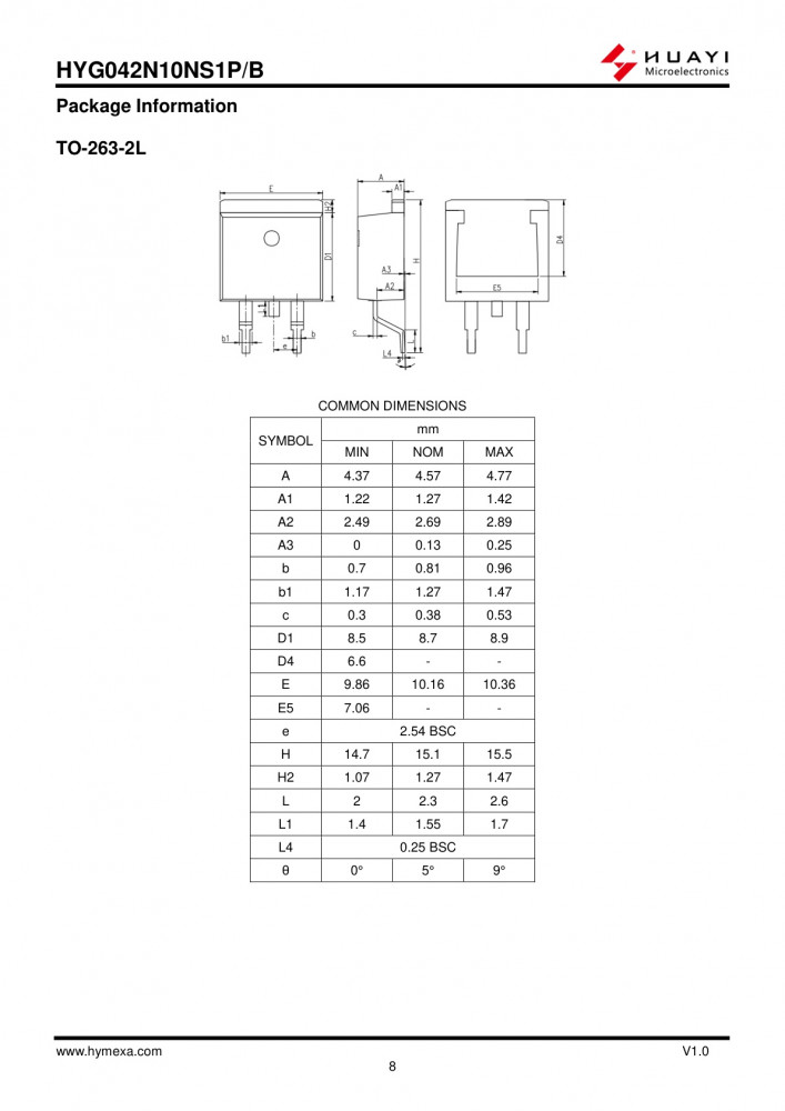 HYG042N10NS1P datasheet page 8