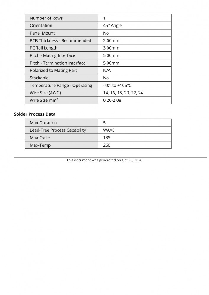 Molex 395431206 document image, page 3