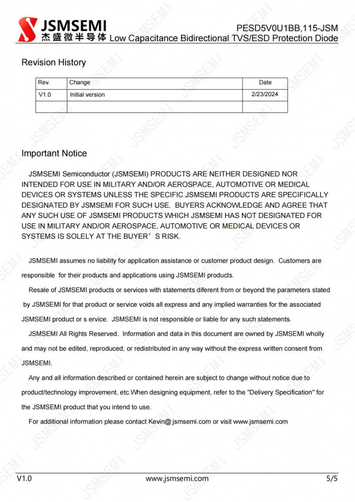 PESD5V0U1BB,115-JSM datasheet page 5