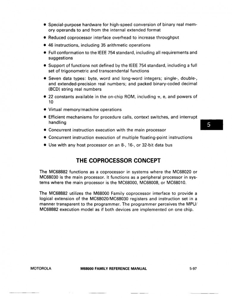 MC68882 technical document page 2