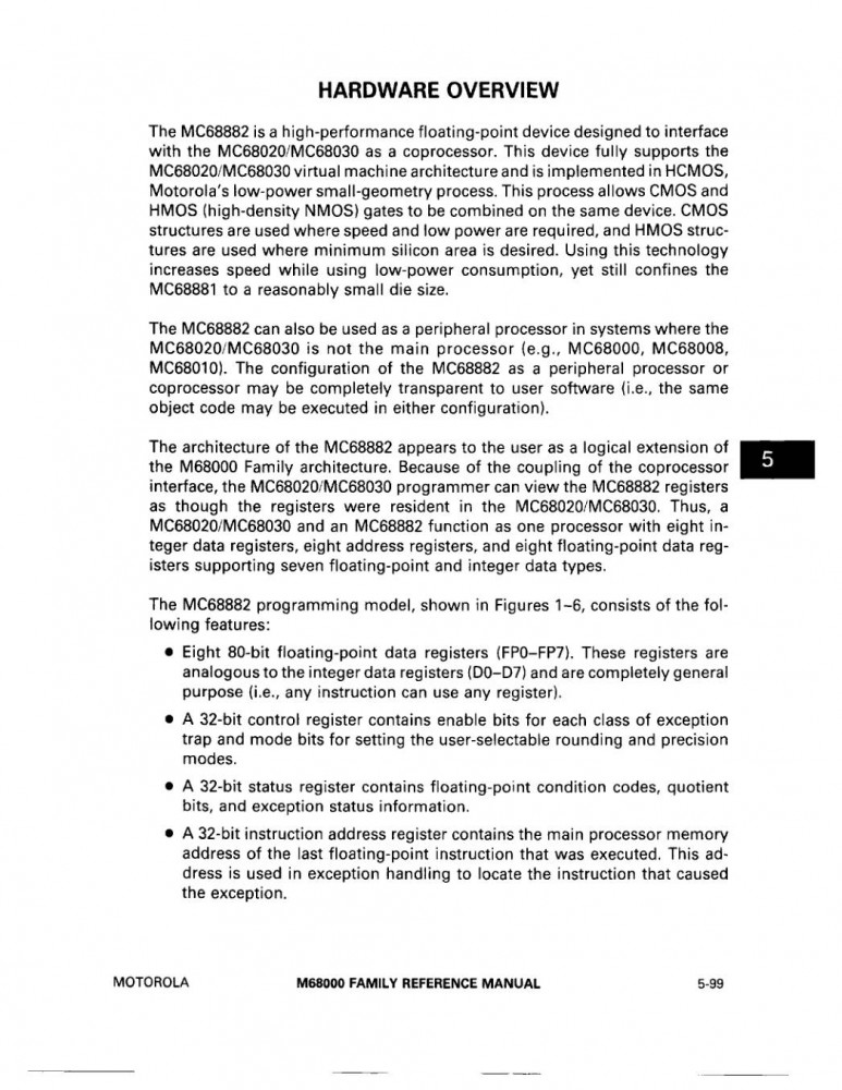 MC68882 technical document page 4