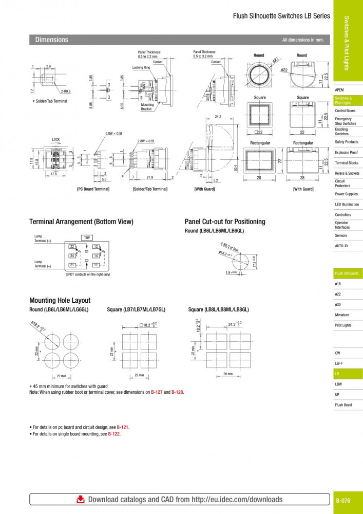 IDEC LB series datasheet page 6