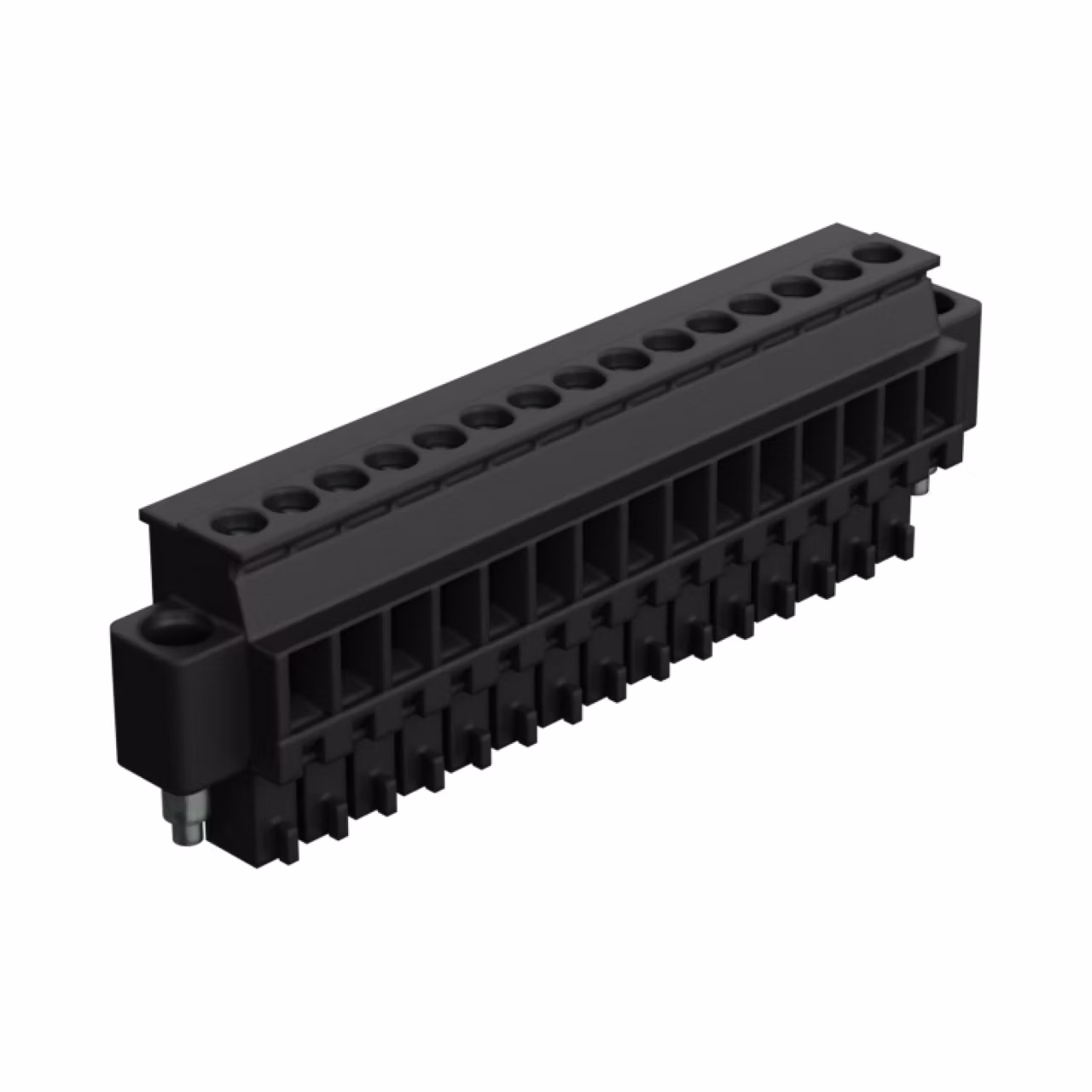 3.50mm Pitch Eurostyle Vertical Plug, with Retention Screws, Front Wire Entry, 15 Circuits for sale