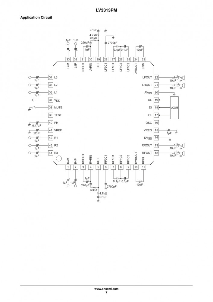 LV3313PM datasheet page 8