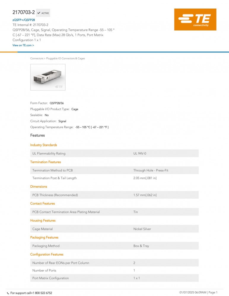 2170703-2 technical document page 1