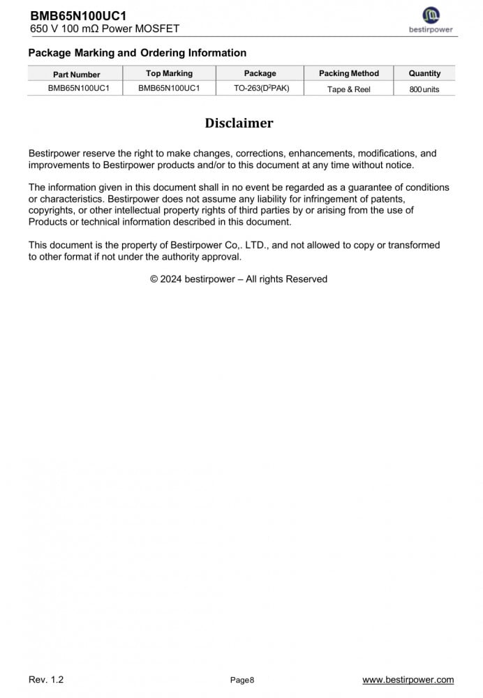 BMB65N100UC1 datasheet page 8