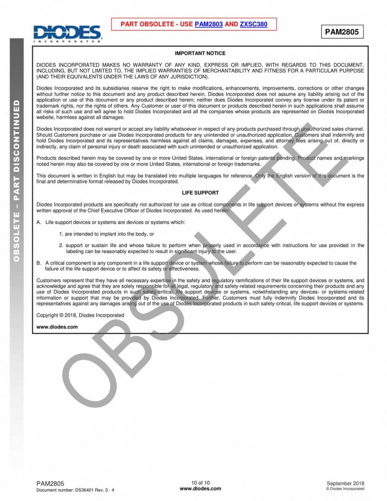 PAM2805 document page 10