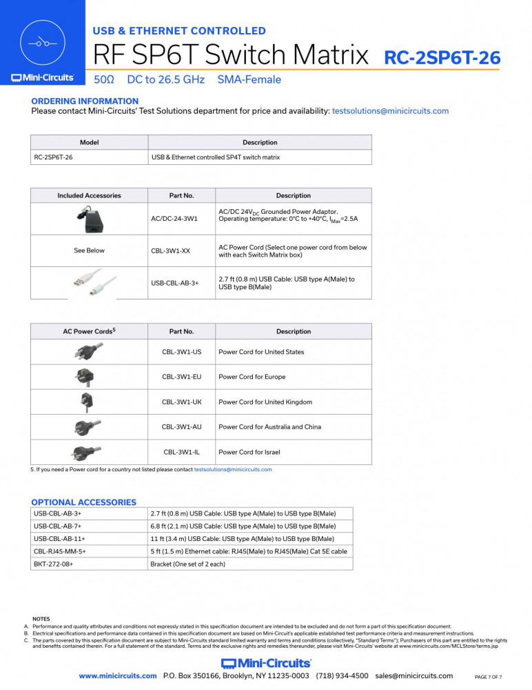 RC-2SP6T-26 datasheet page 7