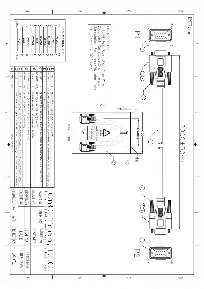 LEA NETWORKS 710-10025-00200 drawing page