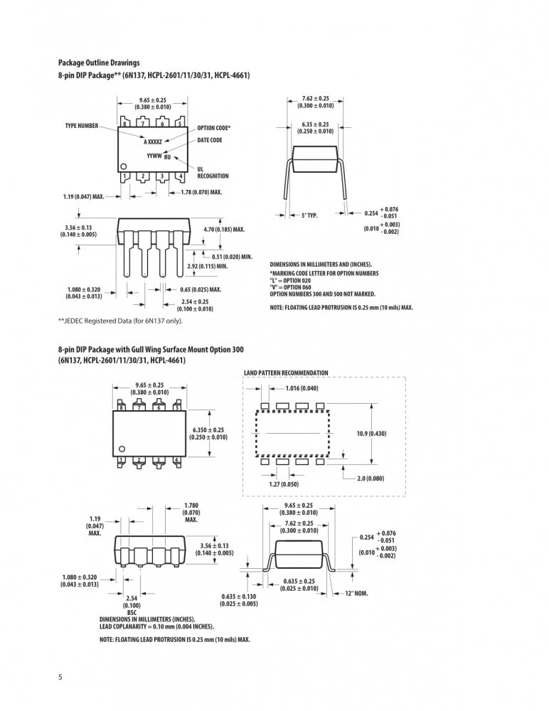 HCPL-0600 datasheet page 5