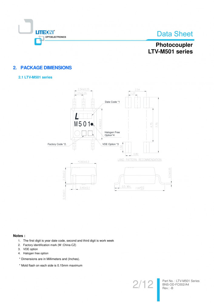 LTV-M501 datasheet page 3