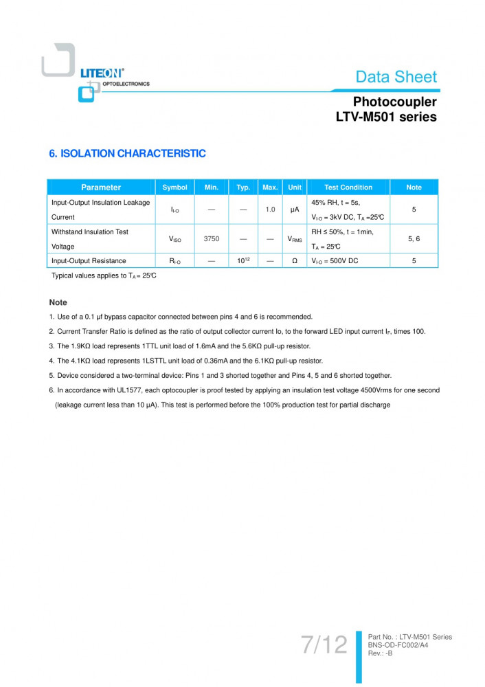 LTV-M501 datasheet page 8