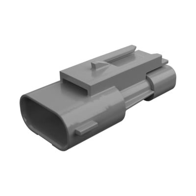 Squba Sealed Plug Assembly with Clipslot, 1.80mm Pitch, Single Row, 6 Circuits, Gray for sale