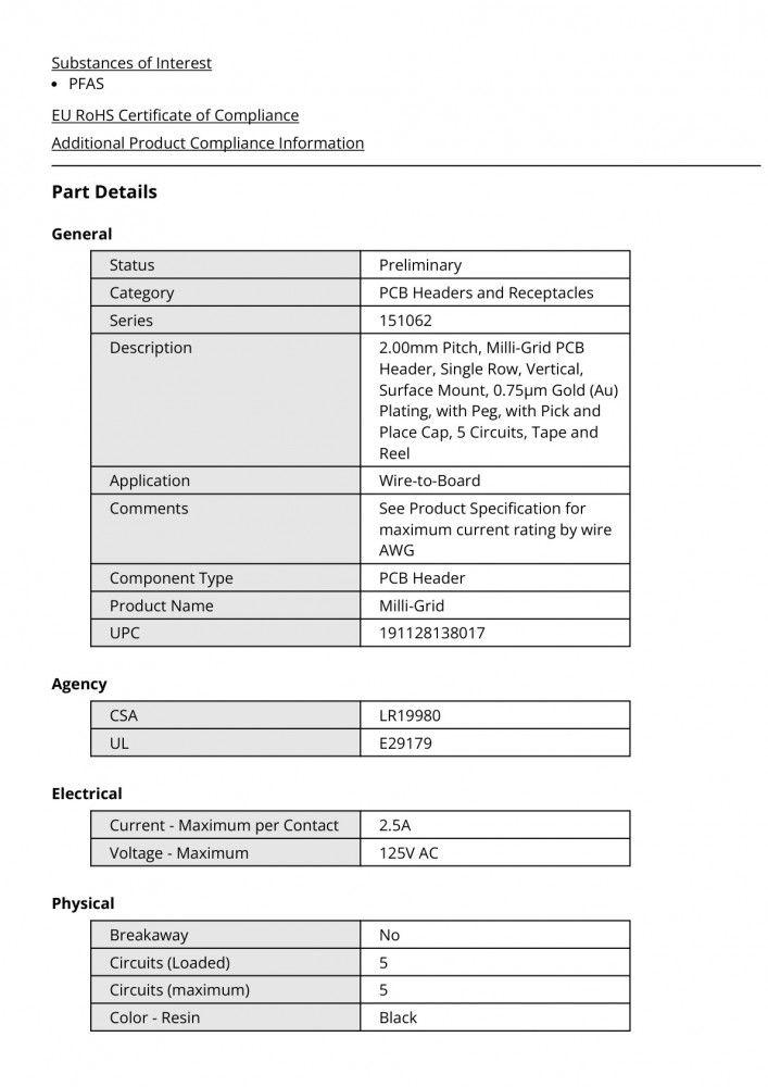 Technical document page 2 preview