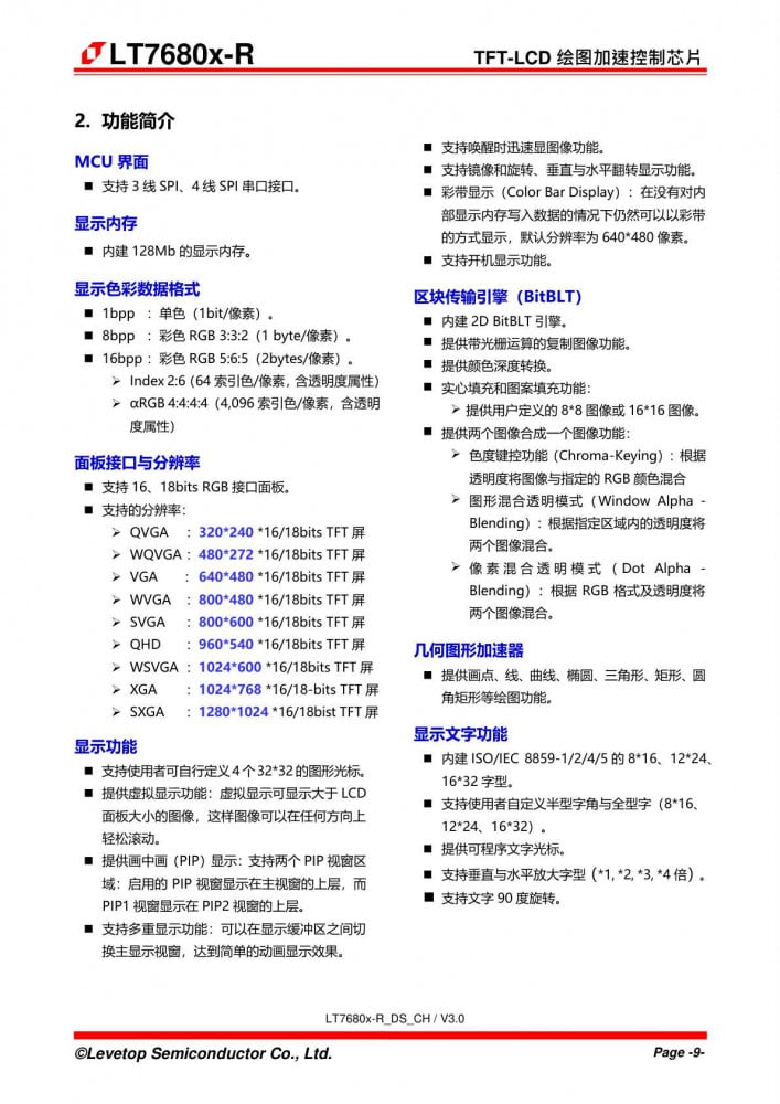 LT7680A-R datasheet page 9
