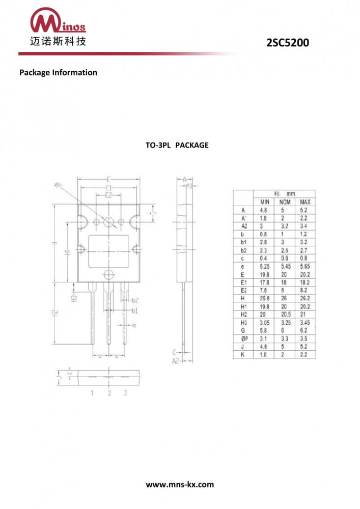2SC5200 datasheet page 3