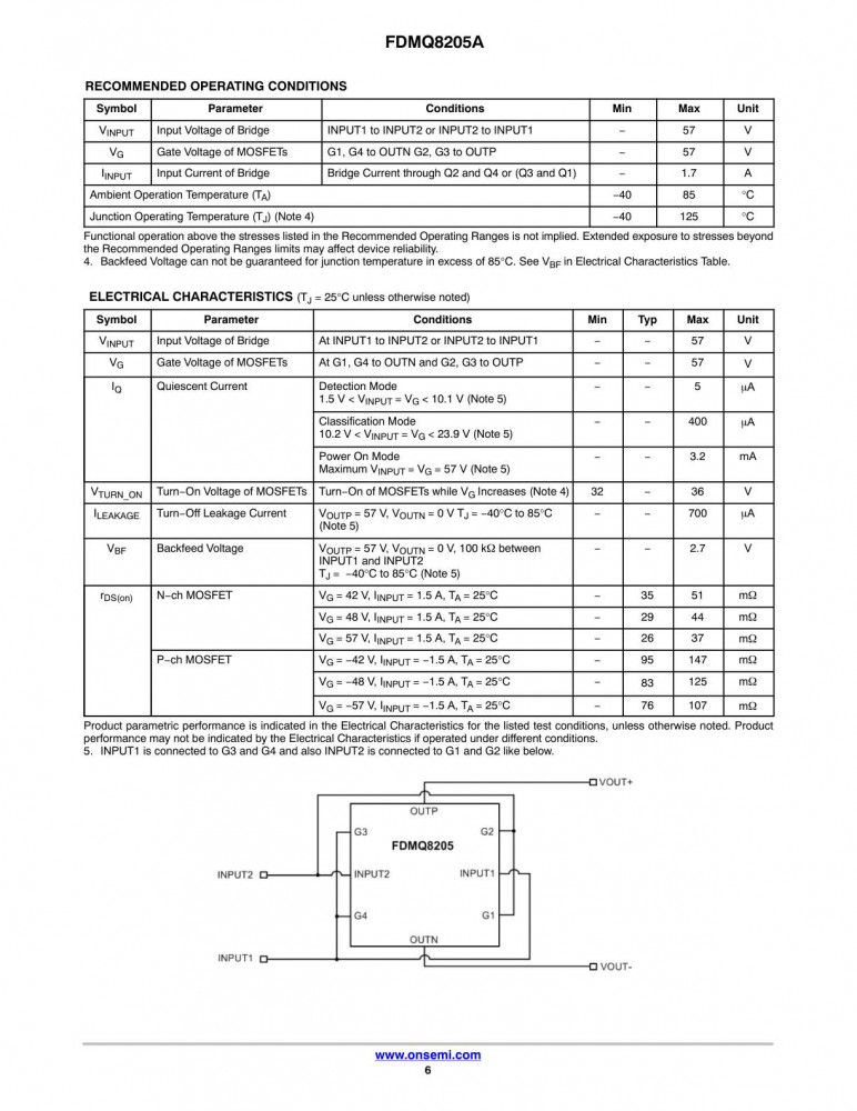 FDMQ8205A datasheet page 6