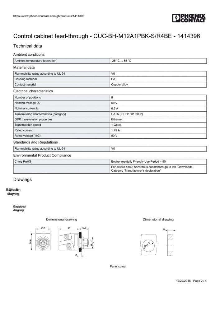 Phoenix Contact 1414396 product document page 2
