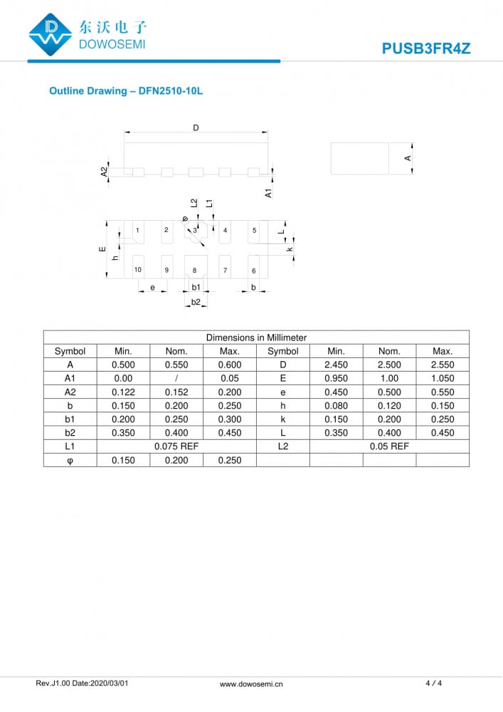 PUSB3FR4Z datasheet page 4