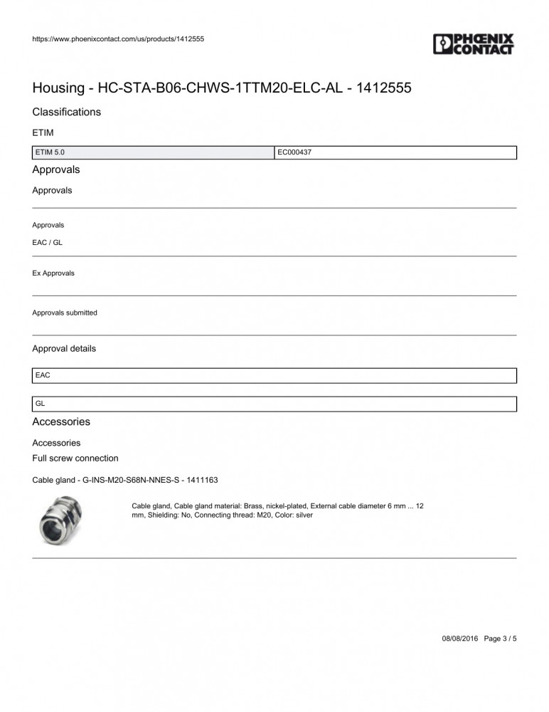 Phoenix Contact 1412555 product documentation page 3