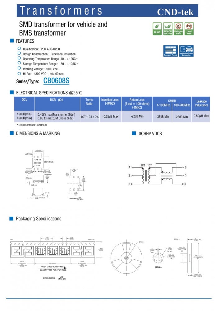 CB0608S technical document page 1