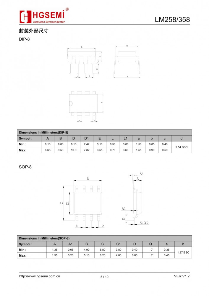 LM258M/TR datasheet page 5
