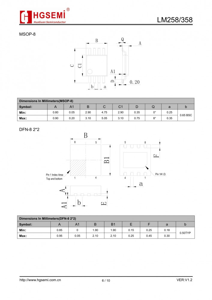 LM258M/TR datasheet page 6