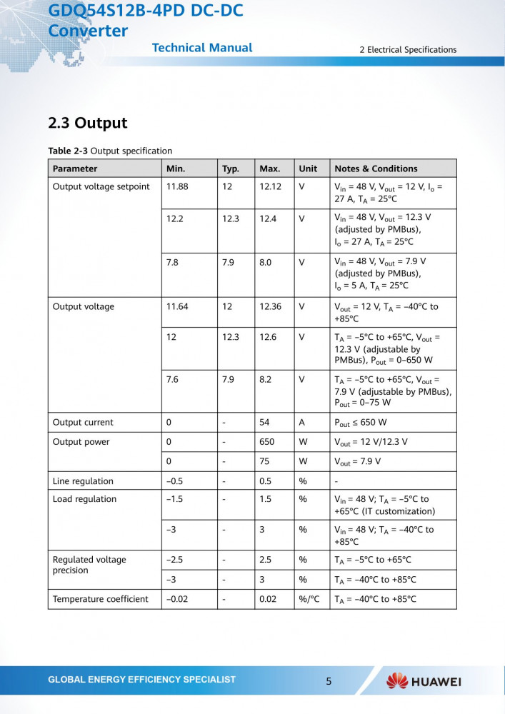 GDQ54S12B-4PD technical manual page 10