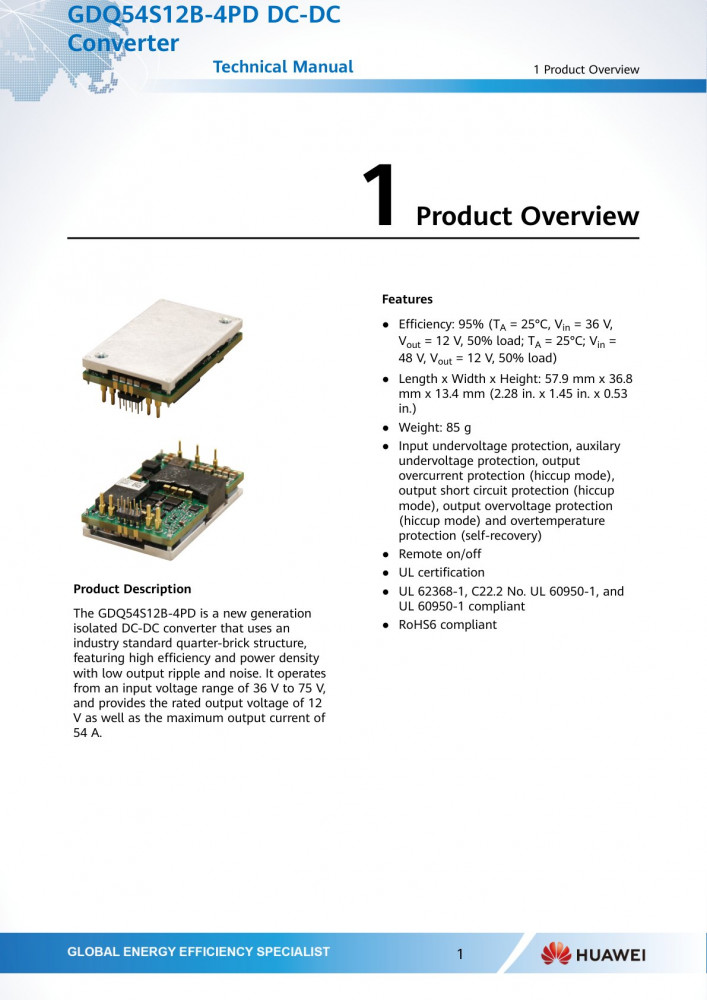 GDQ54S12B-4PD technical manual page 6