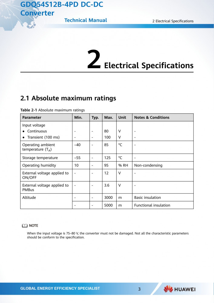 GDQ54S12B-4PD technical manual page 8