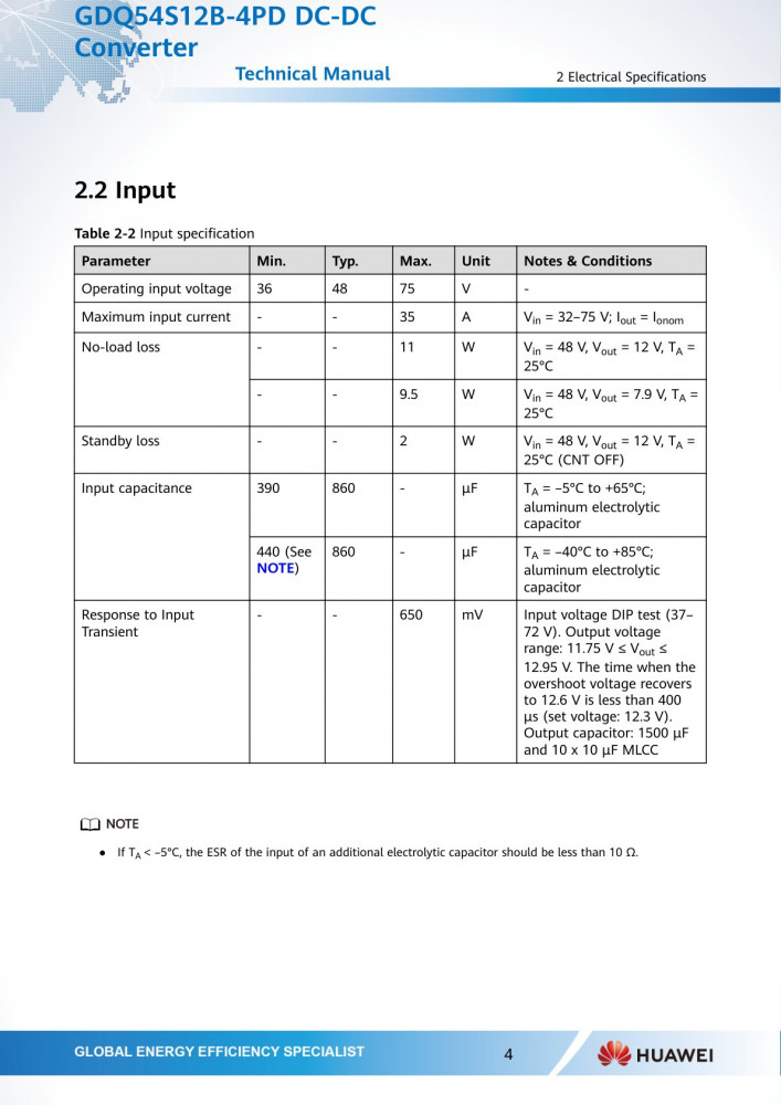 GDQ54S12B-4PD technical manual page 9