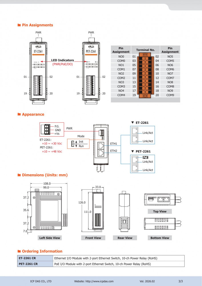 ET-2261 technical document page 3