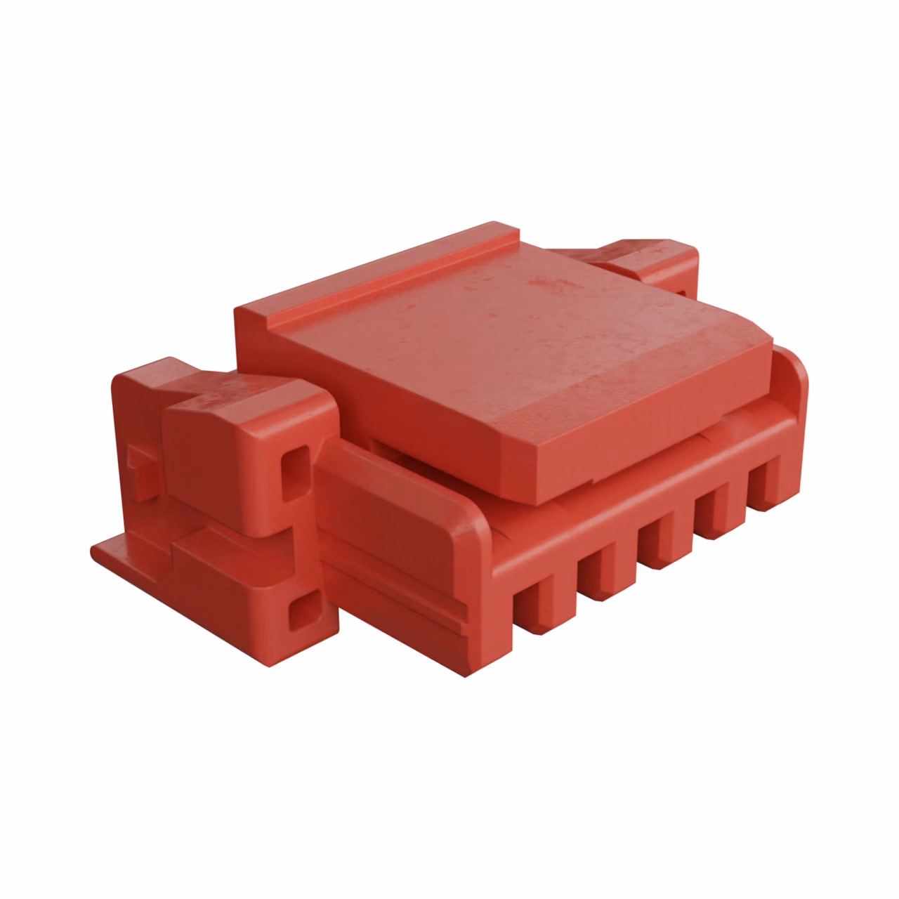 Micro-Lock Plus TPA Type Receptacle Housing, 1.25mm Pitch, Single Row, Positive Lock, 5 Circuits, Red for sale