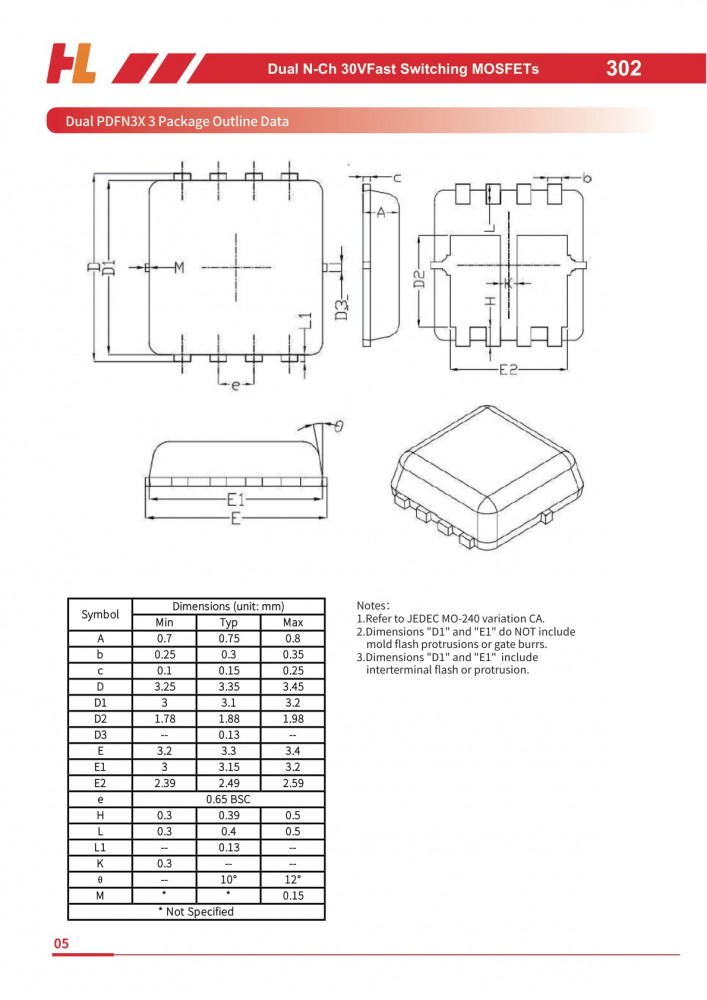 HL 302 datasheet page 5